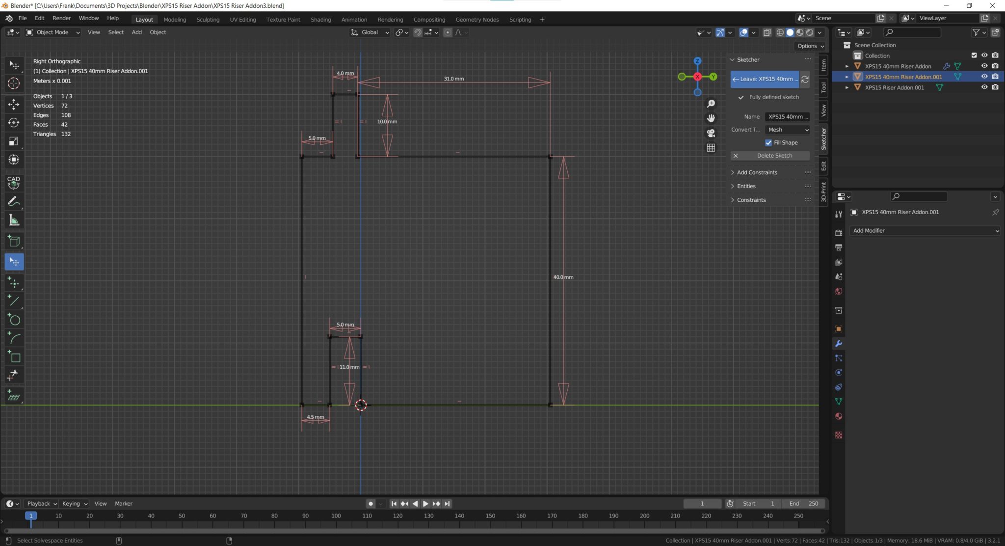 Transitioning from TinkerCad to Blender with CAD Sketcher | Paynter's ...